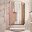 Rounded Corner Mirror with Metal Frame – Arcus Home Decor Inc.
